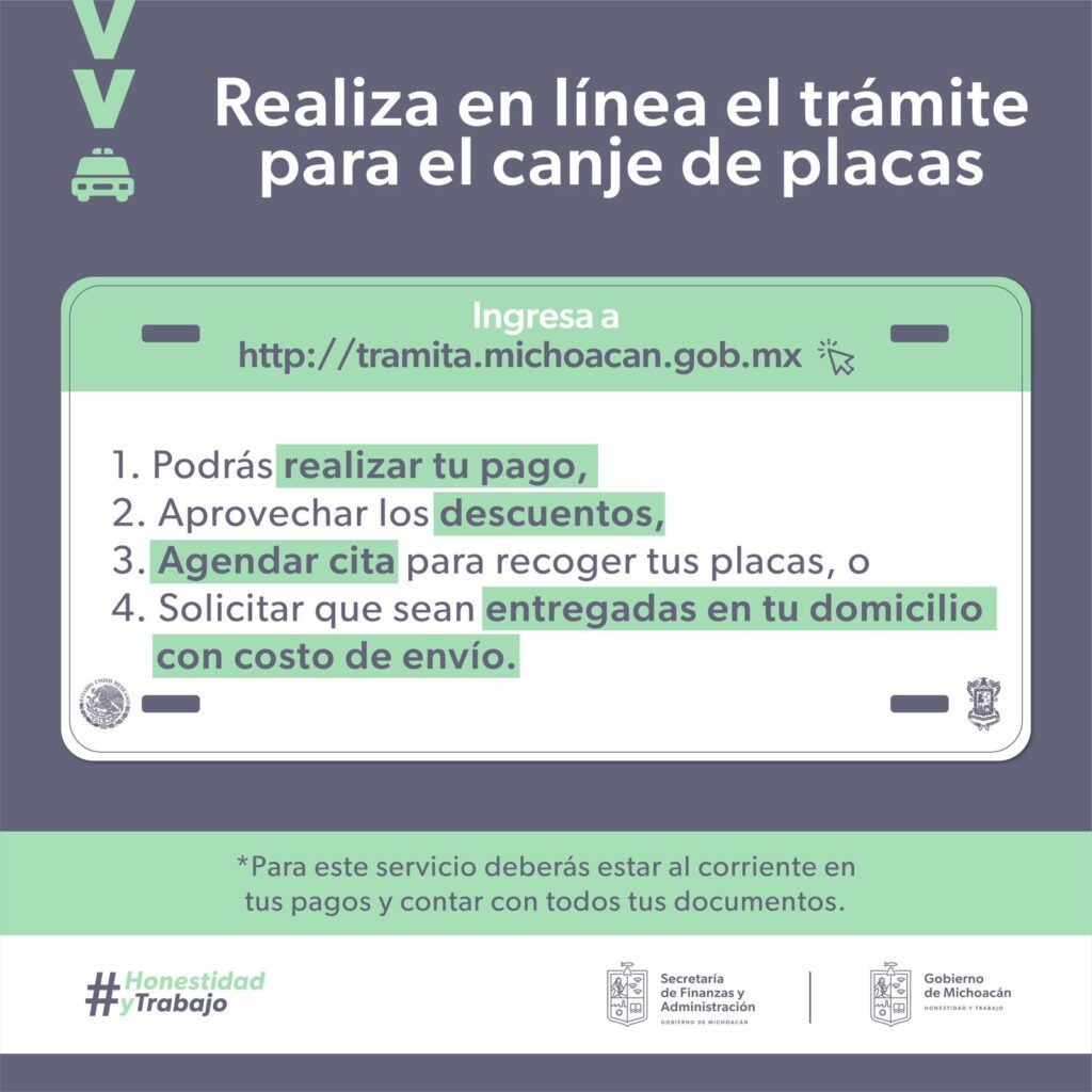 Dotación de Placas - Michoacán